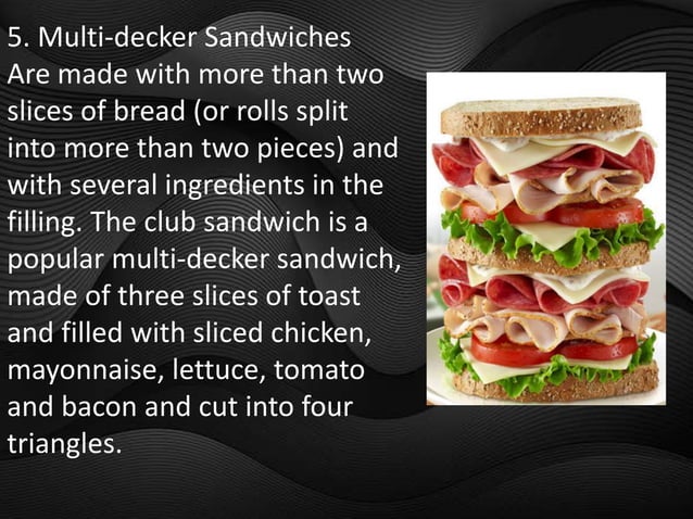 Different types of Sandwich.pptx | Desserts and Baking | Food & Drink