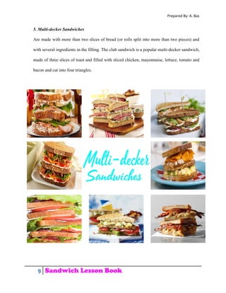 Different Types of Sandwiches and Breads | PDF