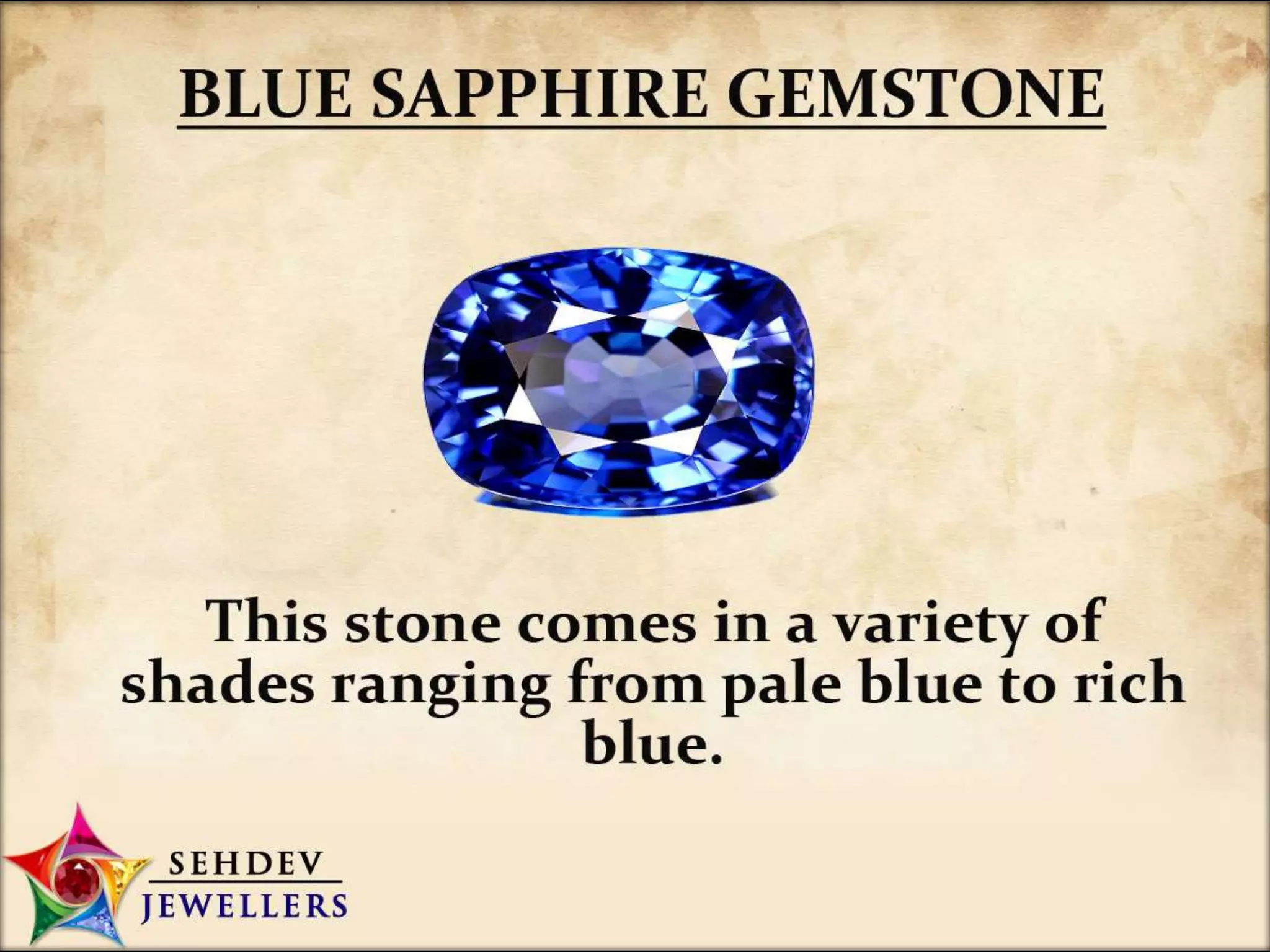 Different Types of Sapphire Gemstones | PPTX