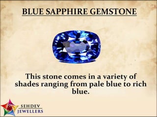 Different Types of Sapphire Gemstones | PPT