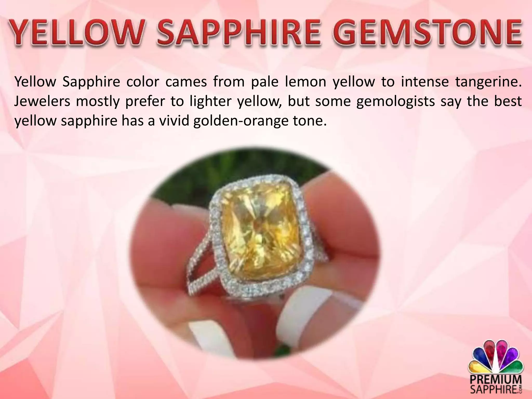 Different Types Of Sapphire Stone | PPTX