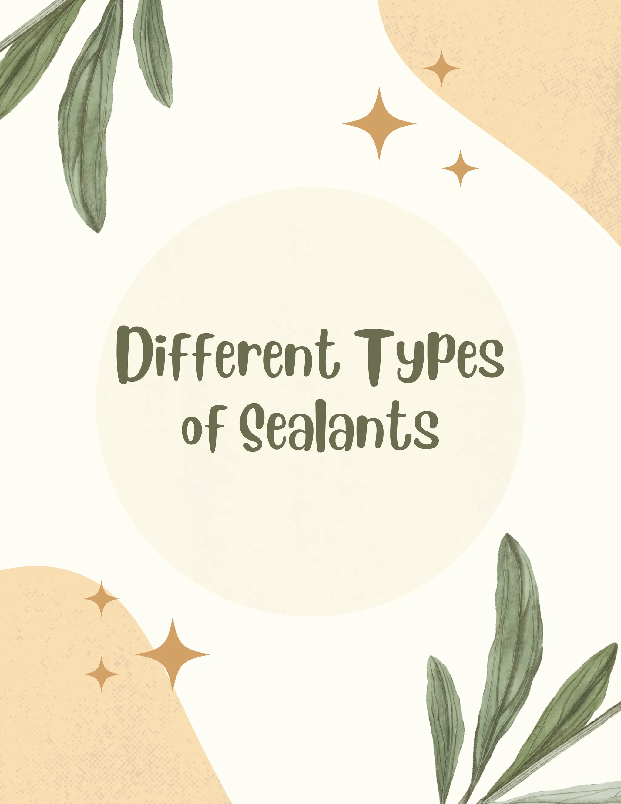 Different Sealant Types | PDF