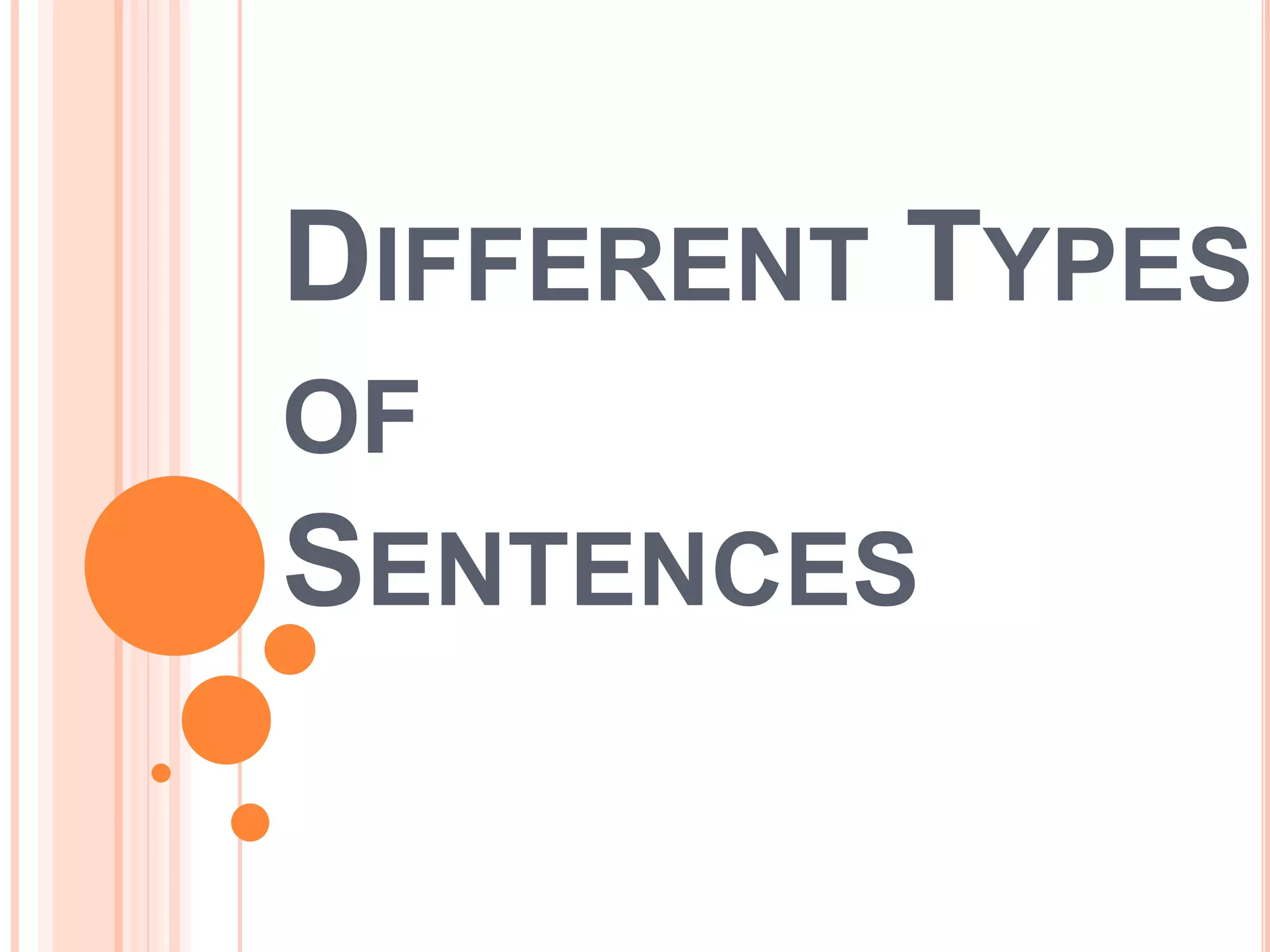 Different types of sentences | PPT
