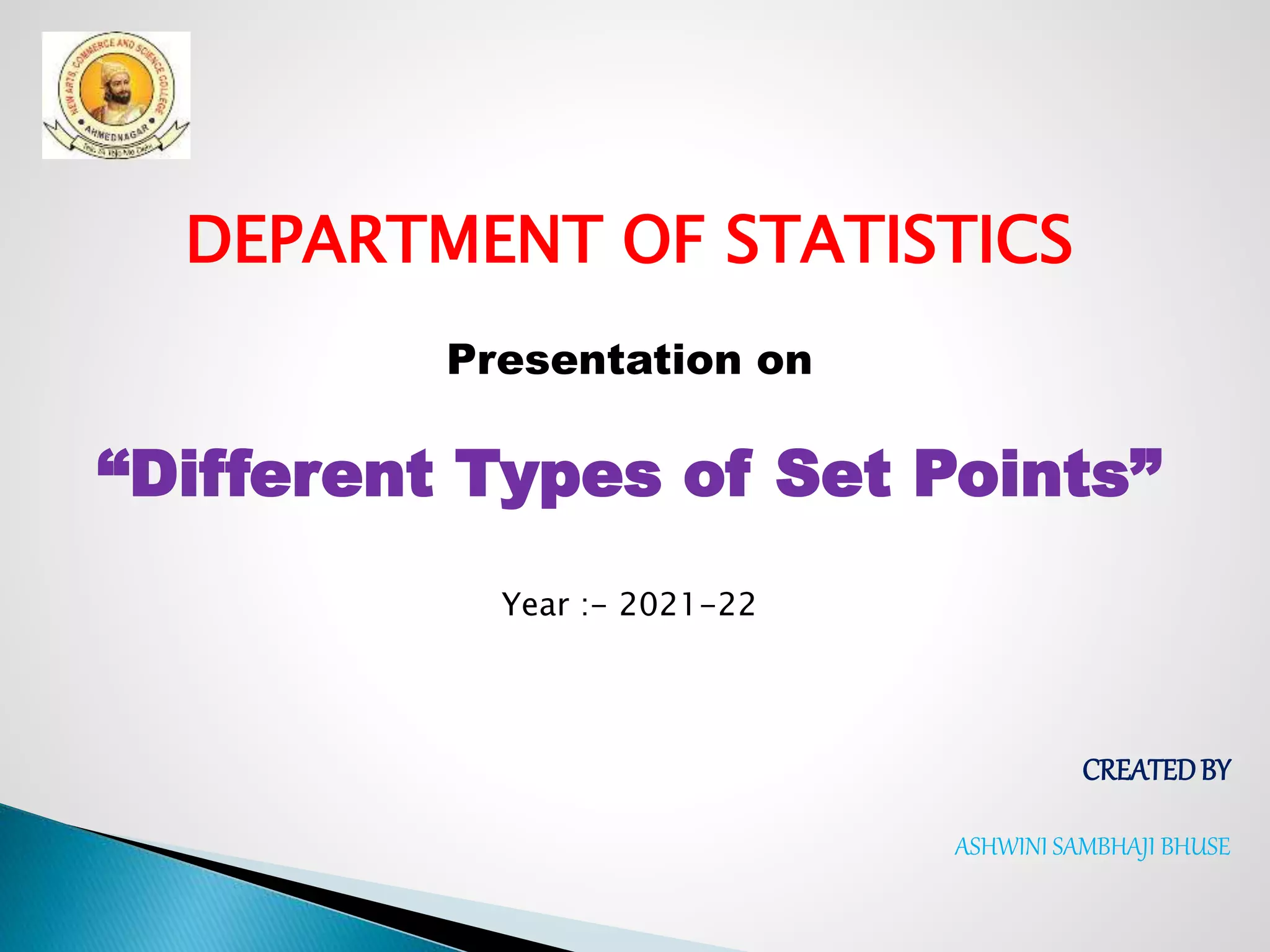 Different Types of Set of points ppt presentation.pptx