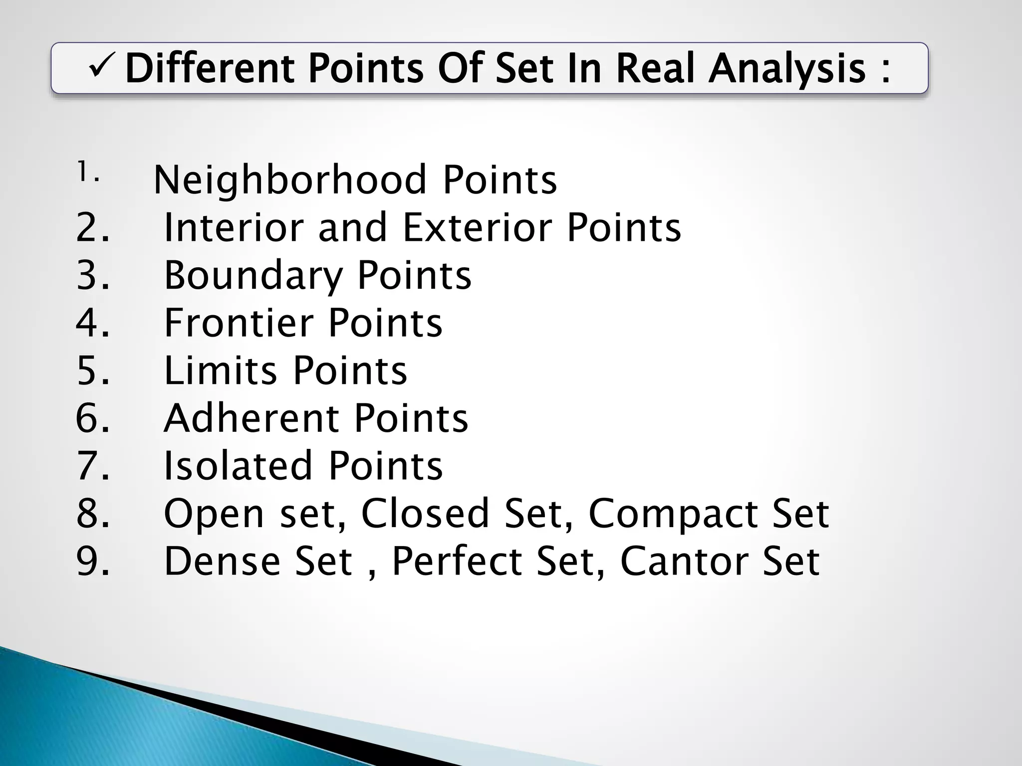 Different Types of Set of points ppt presentation.pptx