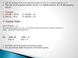 Different Types of Set of points ppt presentation.pptx