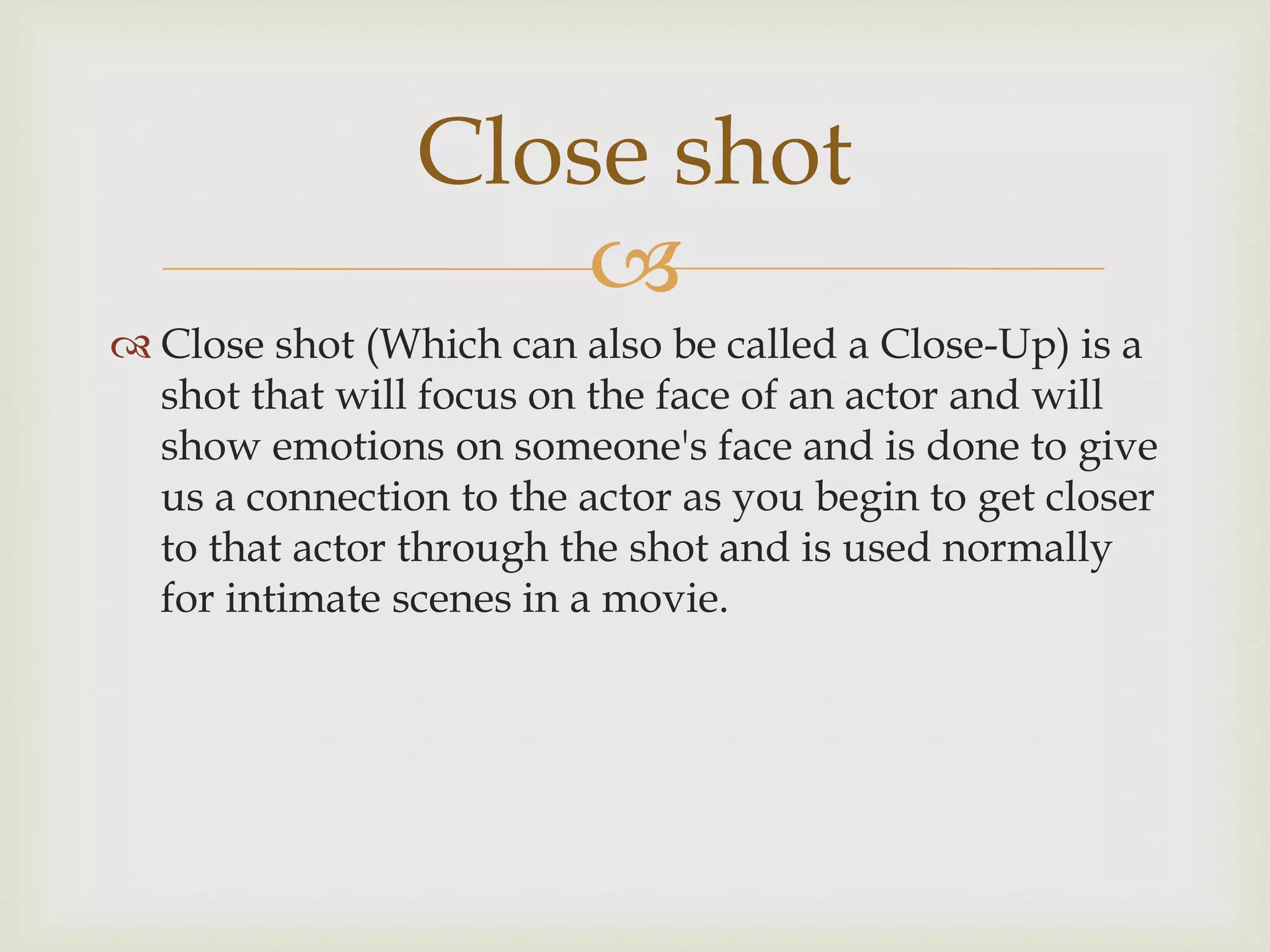 Different types of shot | PPTX