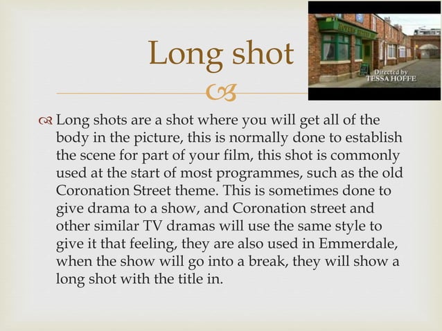 Different types of shot | PPTX | Photography | Arts and Crafts