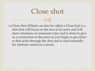 Different types of shot | PPTX | Photography | Arts and Crafts