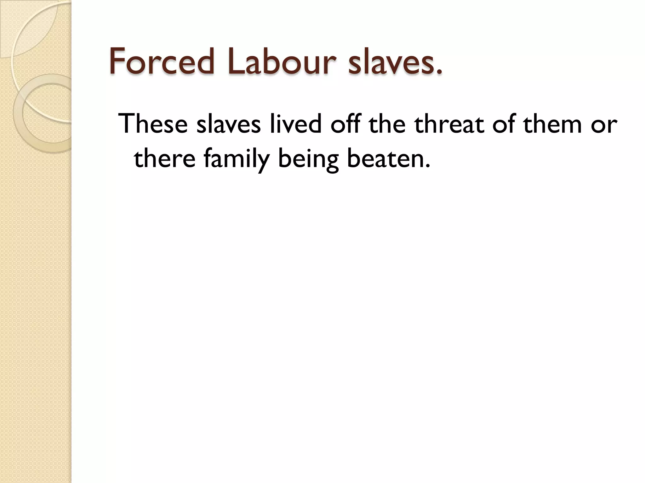 Different types of slaves | PPTX