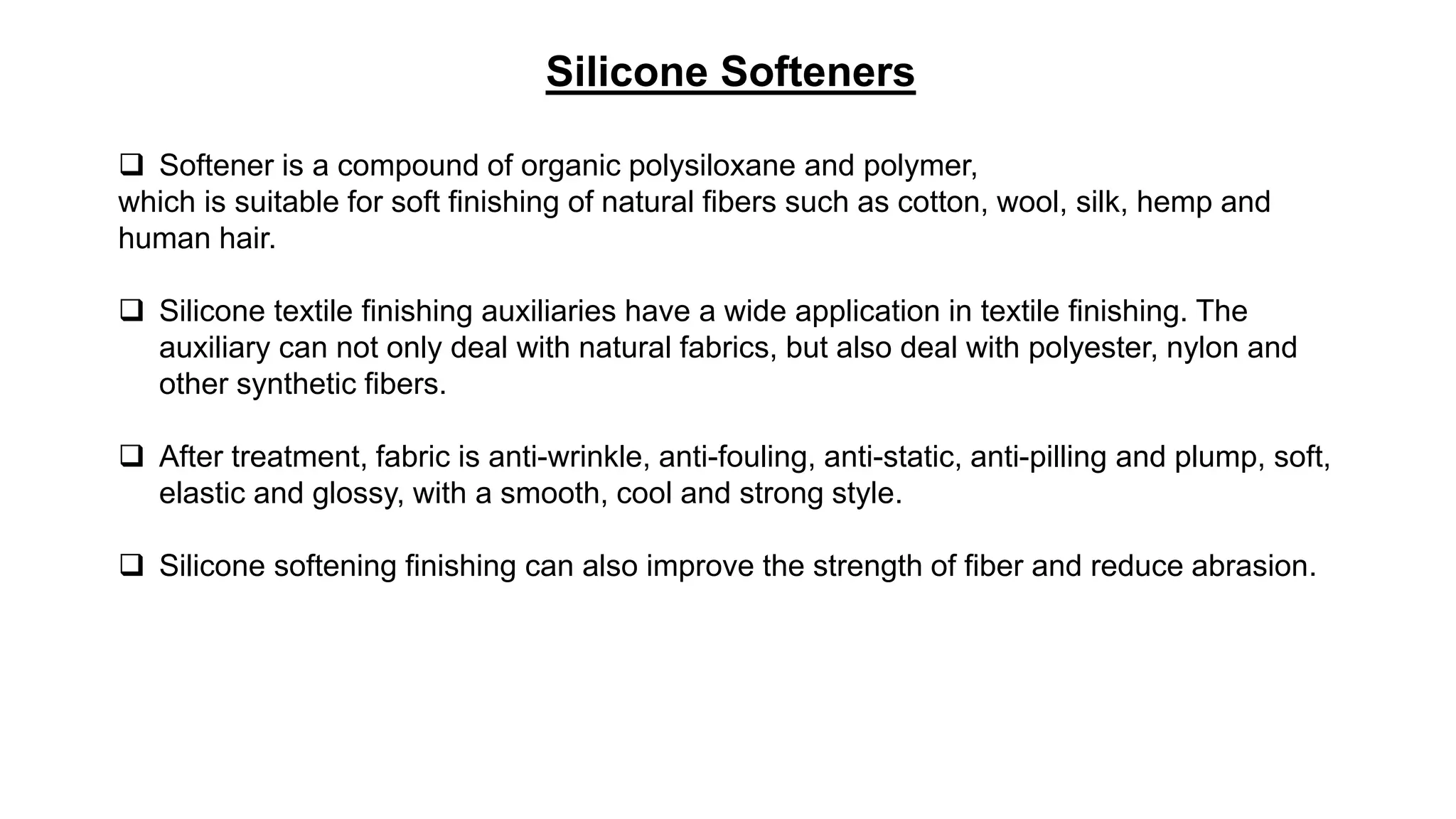 Different types of softener & their uses | PPTX