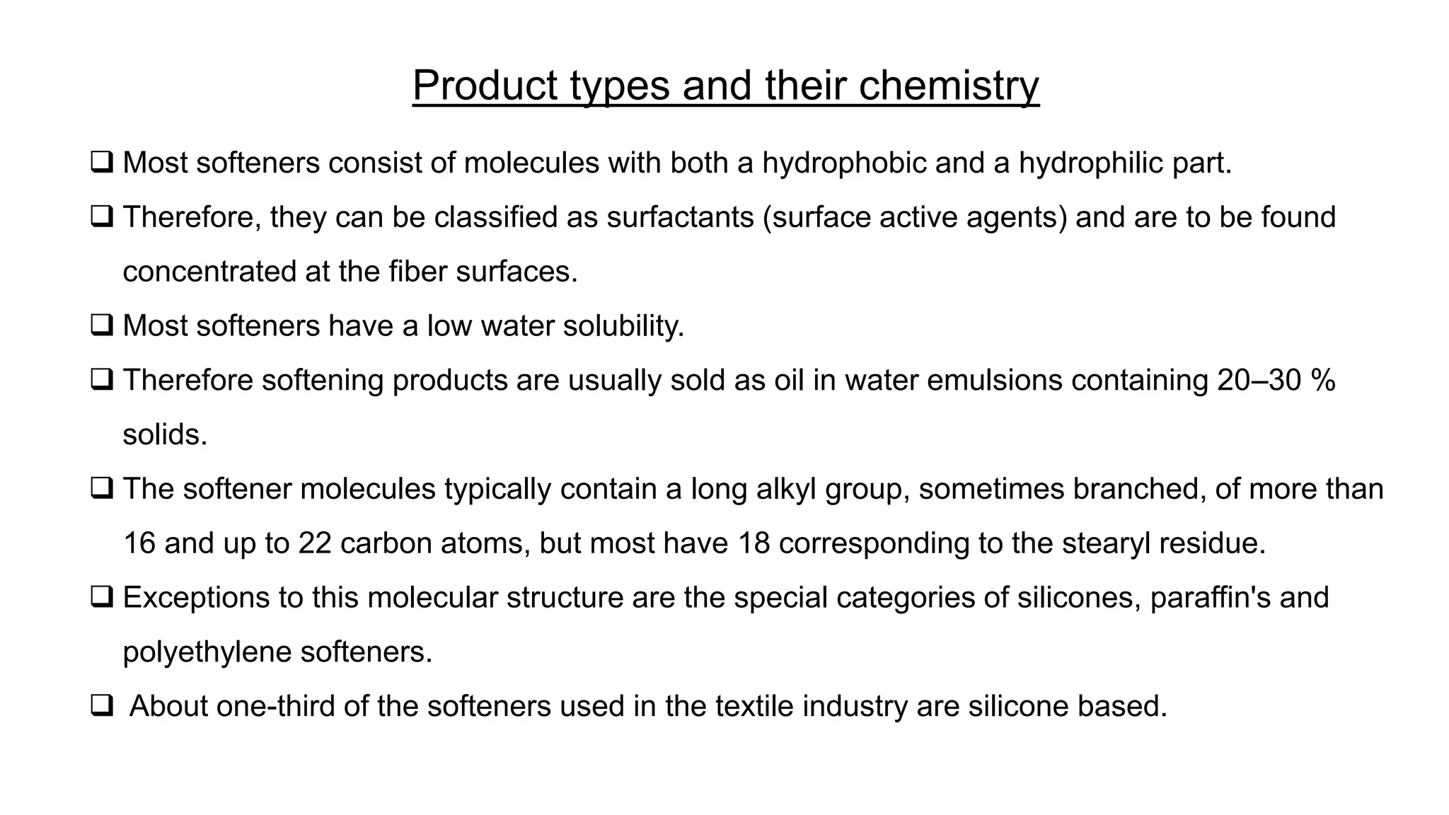 Different types of softener & their uses | PPTX