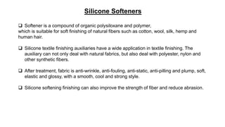 Different types of softener & their uses | PPTX