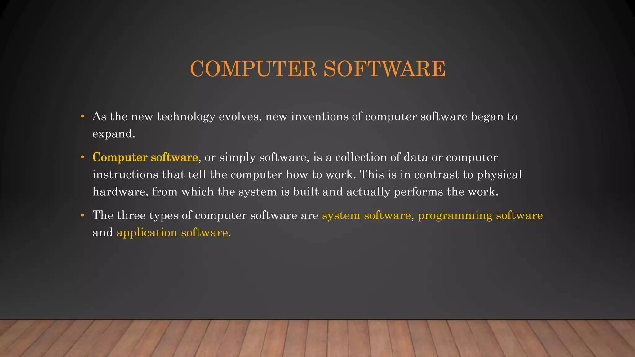 Different Types Of Software | Ppt