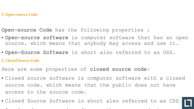 Different types of source codes | PPTX