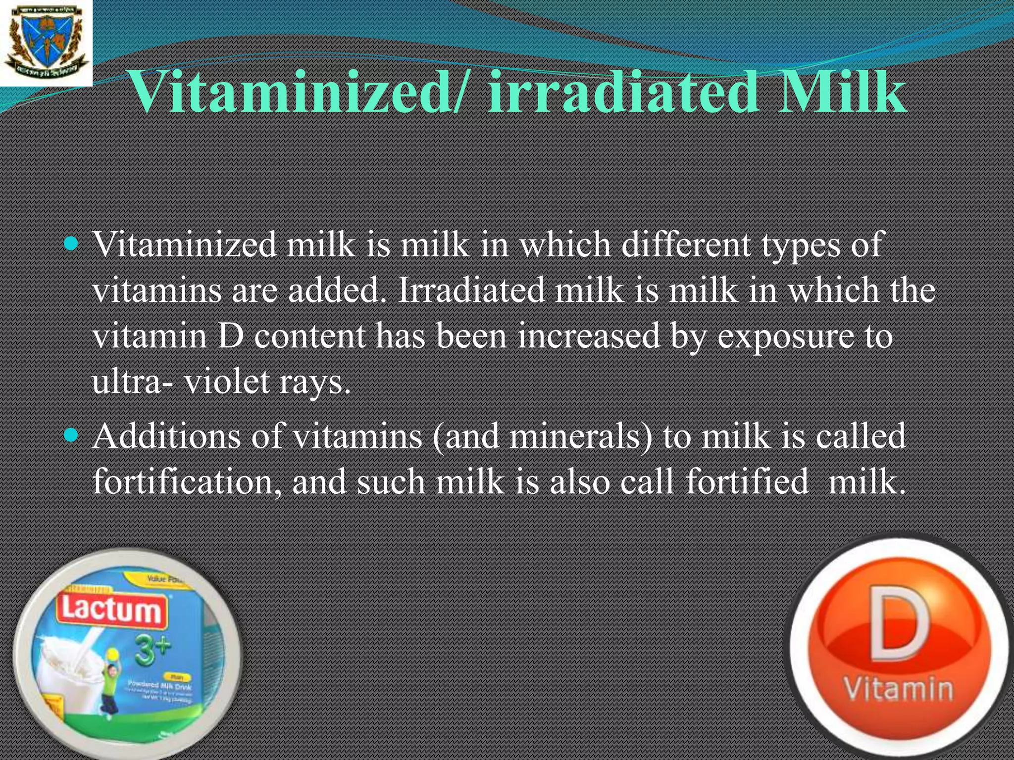 Different Types Of Special Milk Pptx