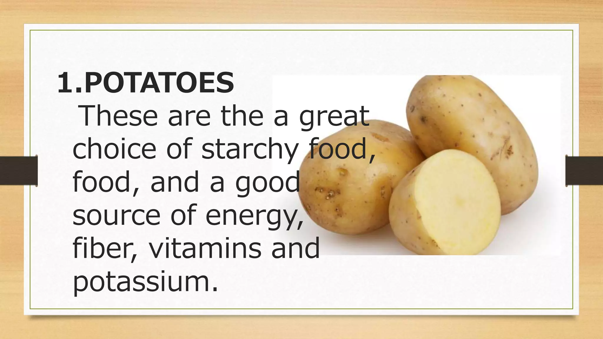 Different types of starchy food | PPTX