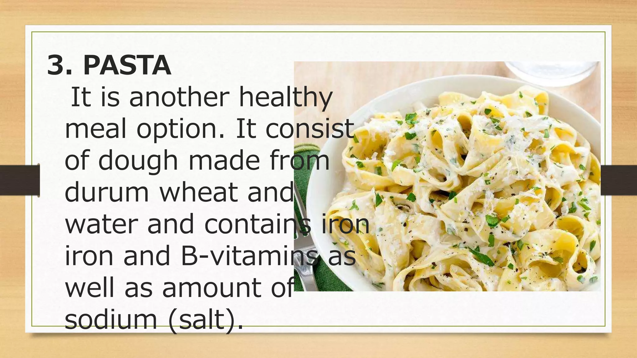 Different types of starchy food | PPTX
