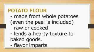 Different types of starchy food | PPTX