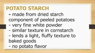 Different types of starchy food | PPTX