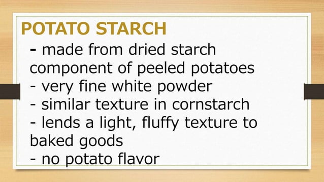 Different types of starchy food | PPTX