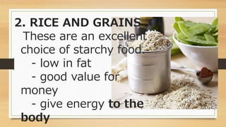 Different types of starchy food | PPTX