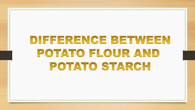 Different types of starchy food | PPTX
