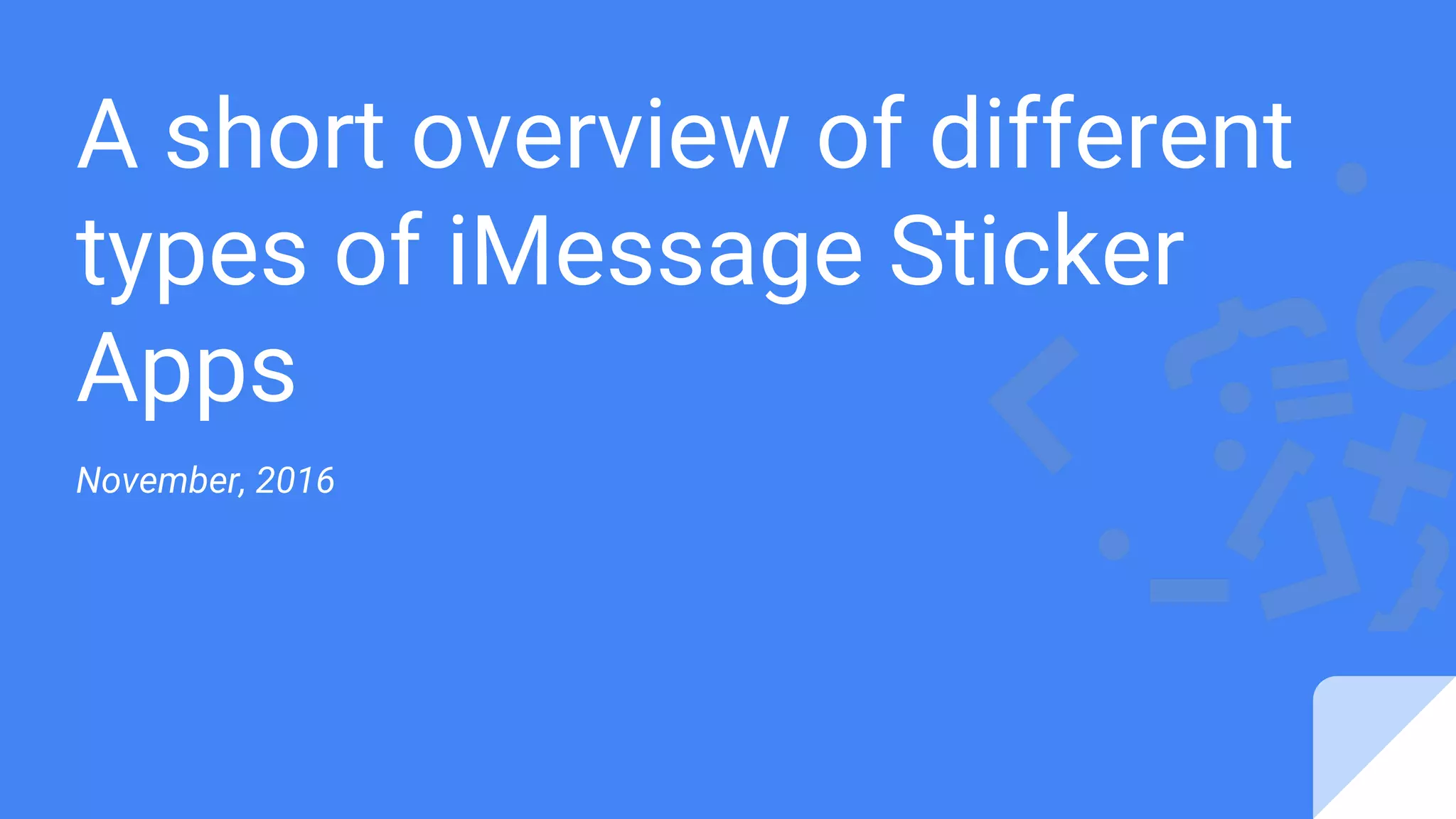 Different types of sticker apps | PPT