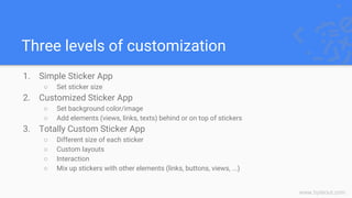 Different types of sticker apps | PPT