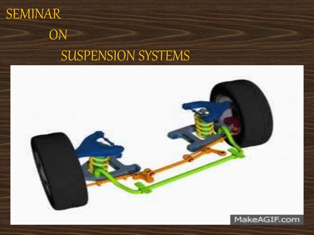 Different types of suspension system | PPTX