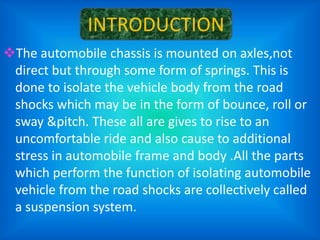 Different types of suspension system | PPTX