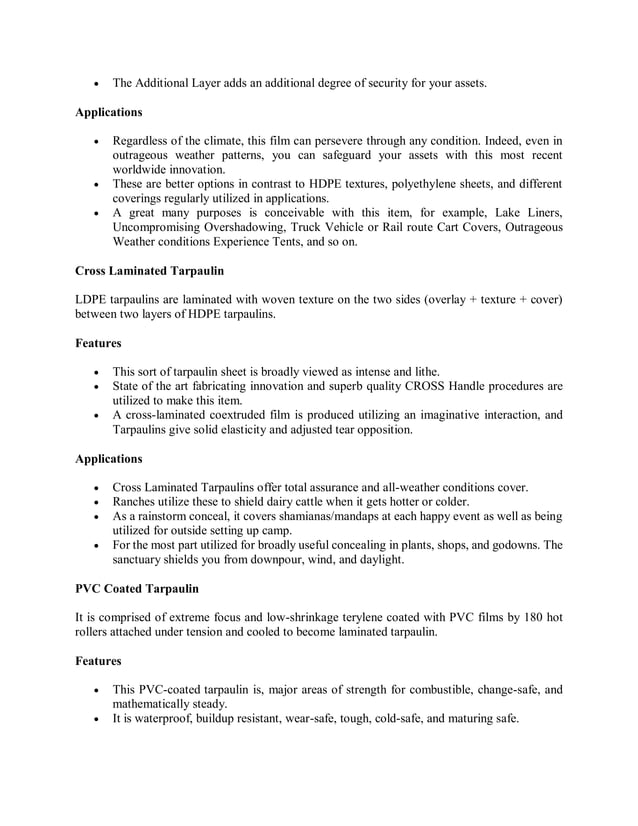 Different Types of Tarpaulin Material.pdf