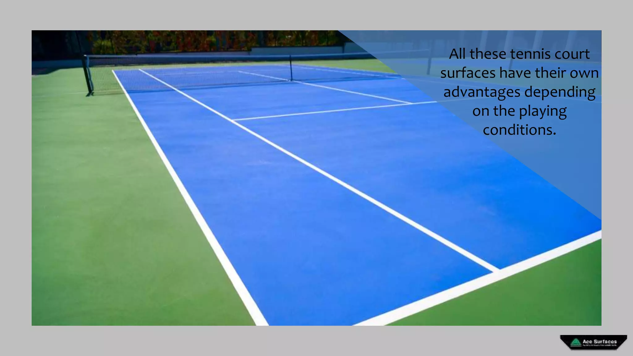 Different Types of Tennis Court Surfaces | PPT