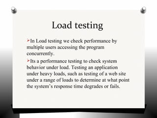 Types of Software testing | PPT