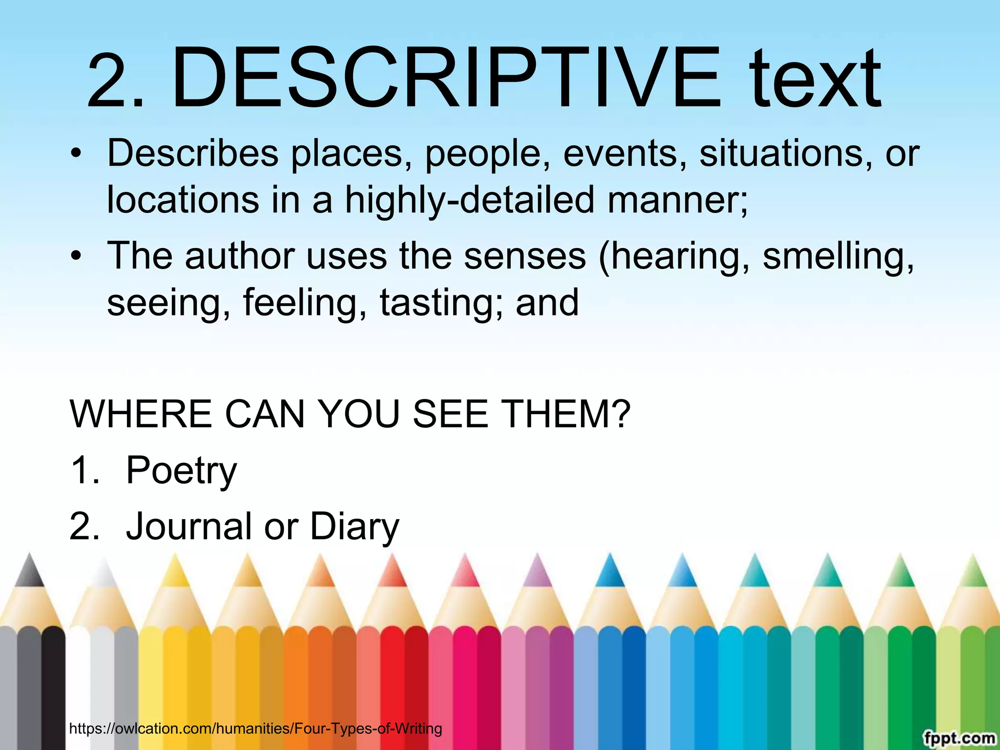 Different types of text forms | PPTX