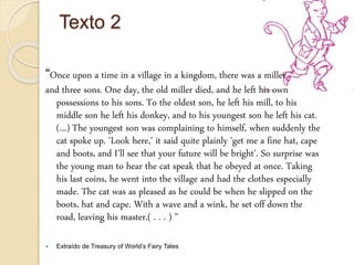 Different types of text in english | PPTX