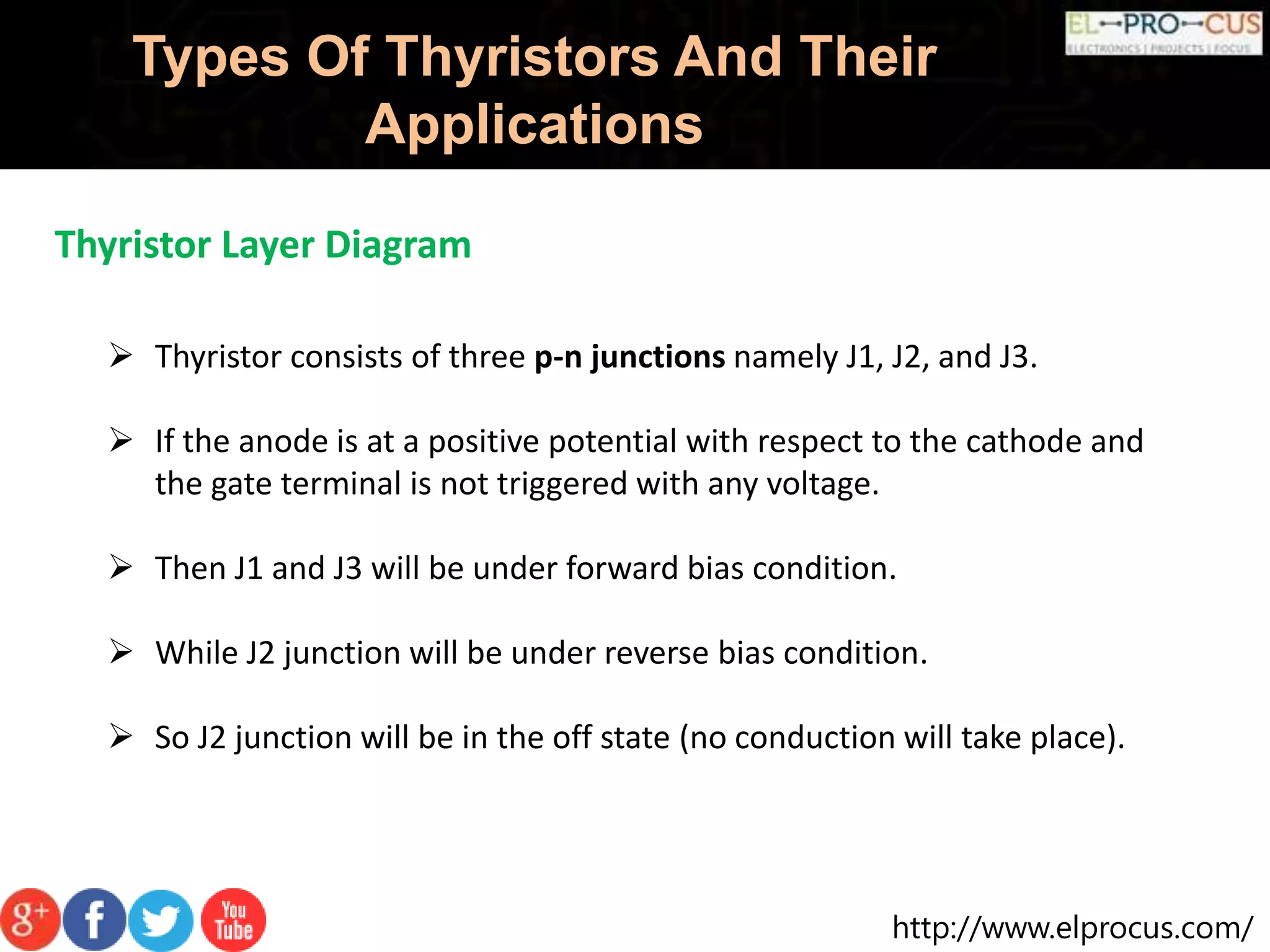 Different types of thyristors and their applications | PPTX