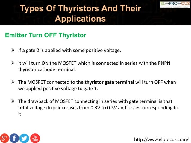 Different types of thyristors and their applications