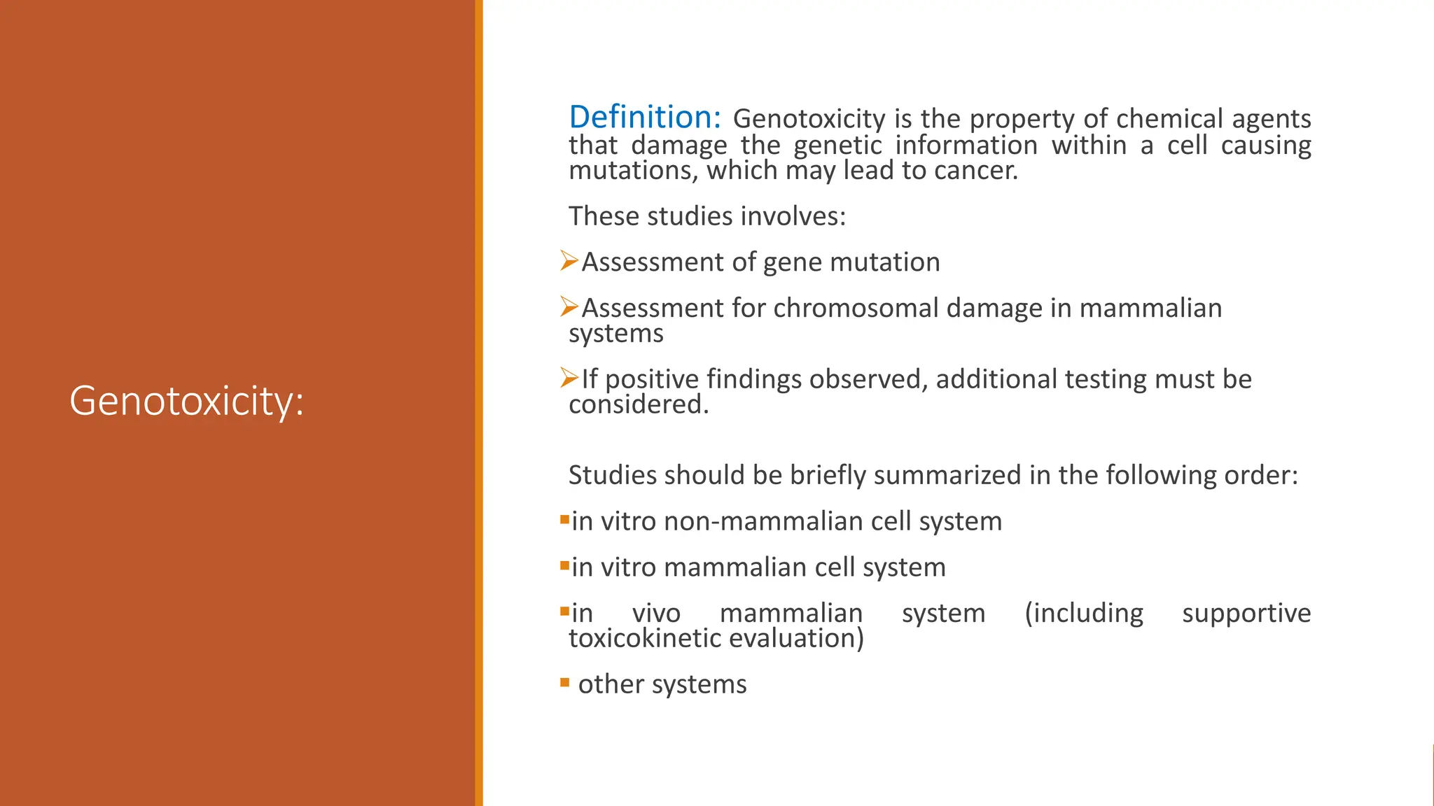 Different types of toxicity studies_131223.pdf | Chemistry | Science