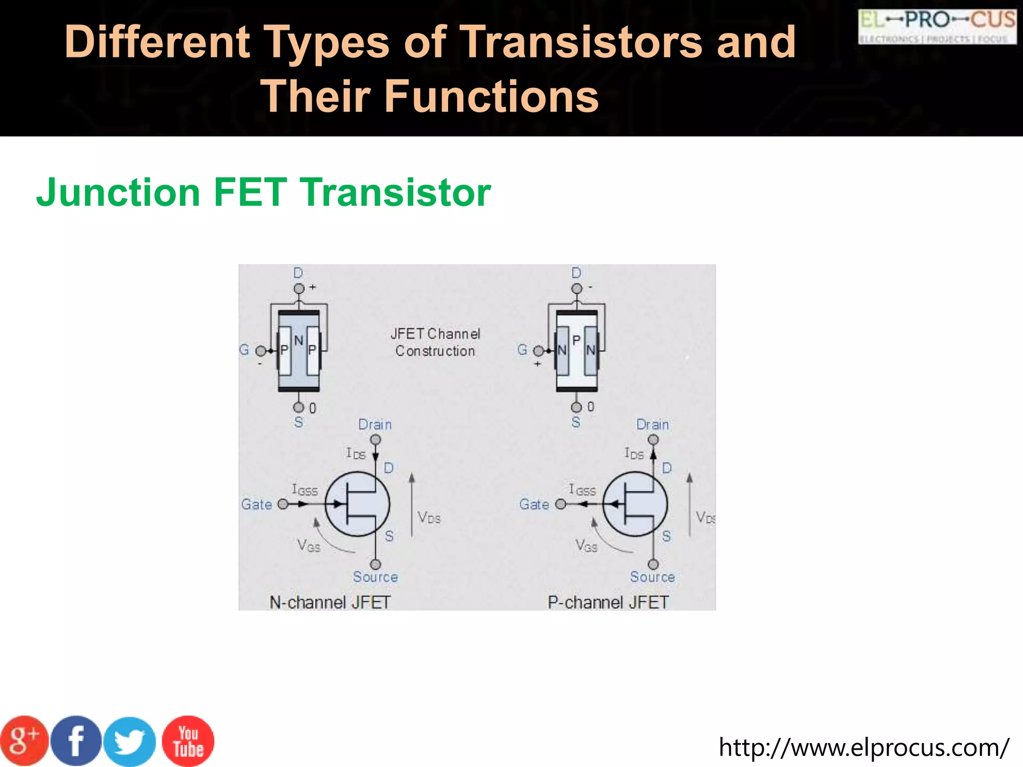 Different types of transistors and their functions | PPTX
