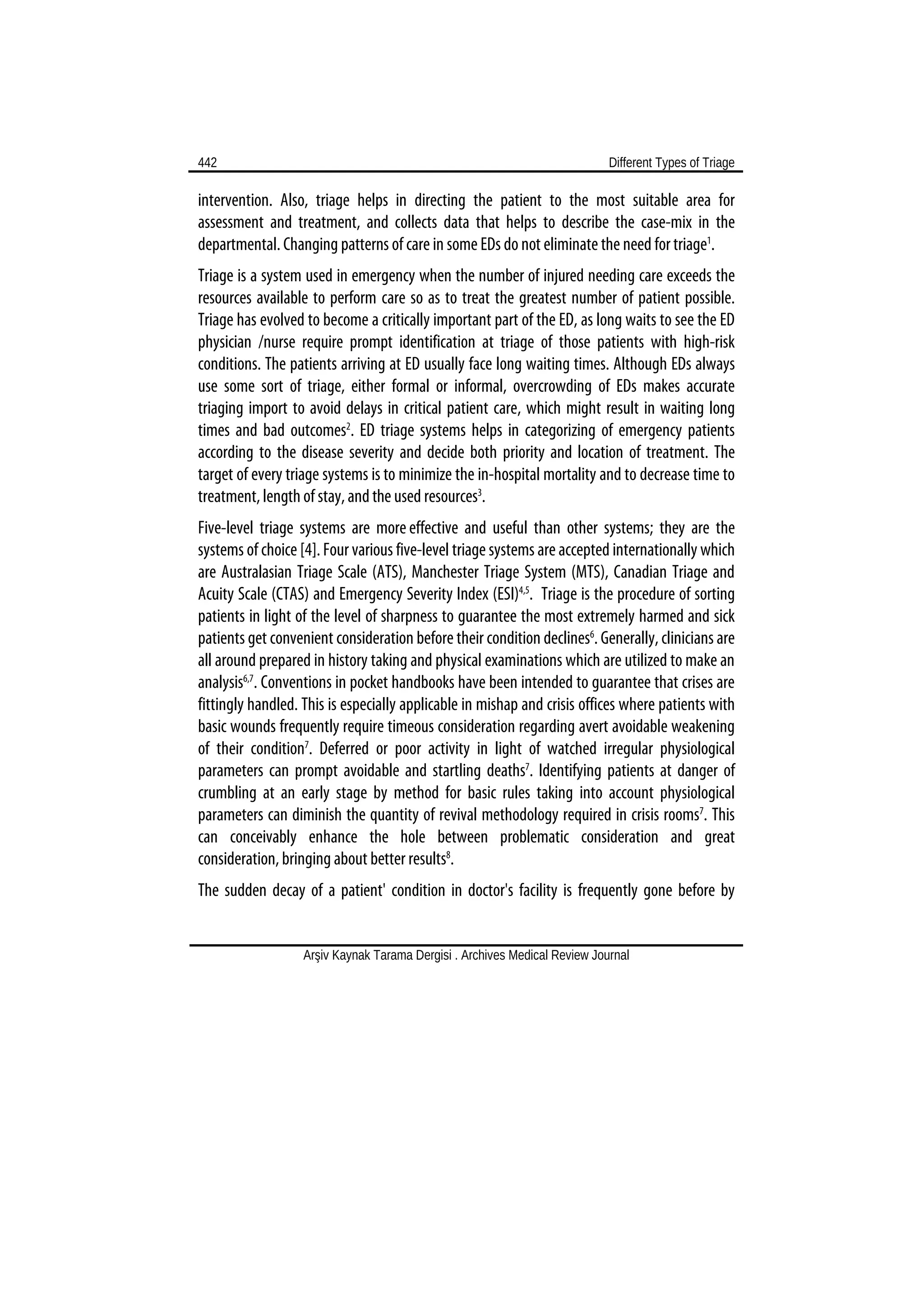 Different types of_triage | PDF