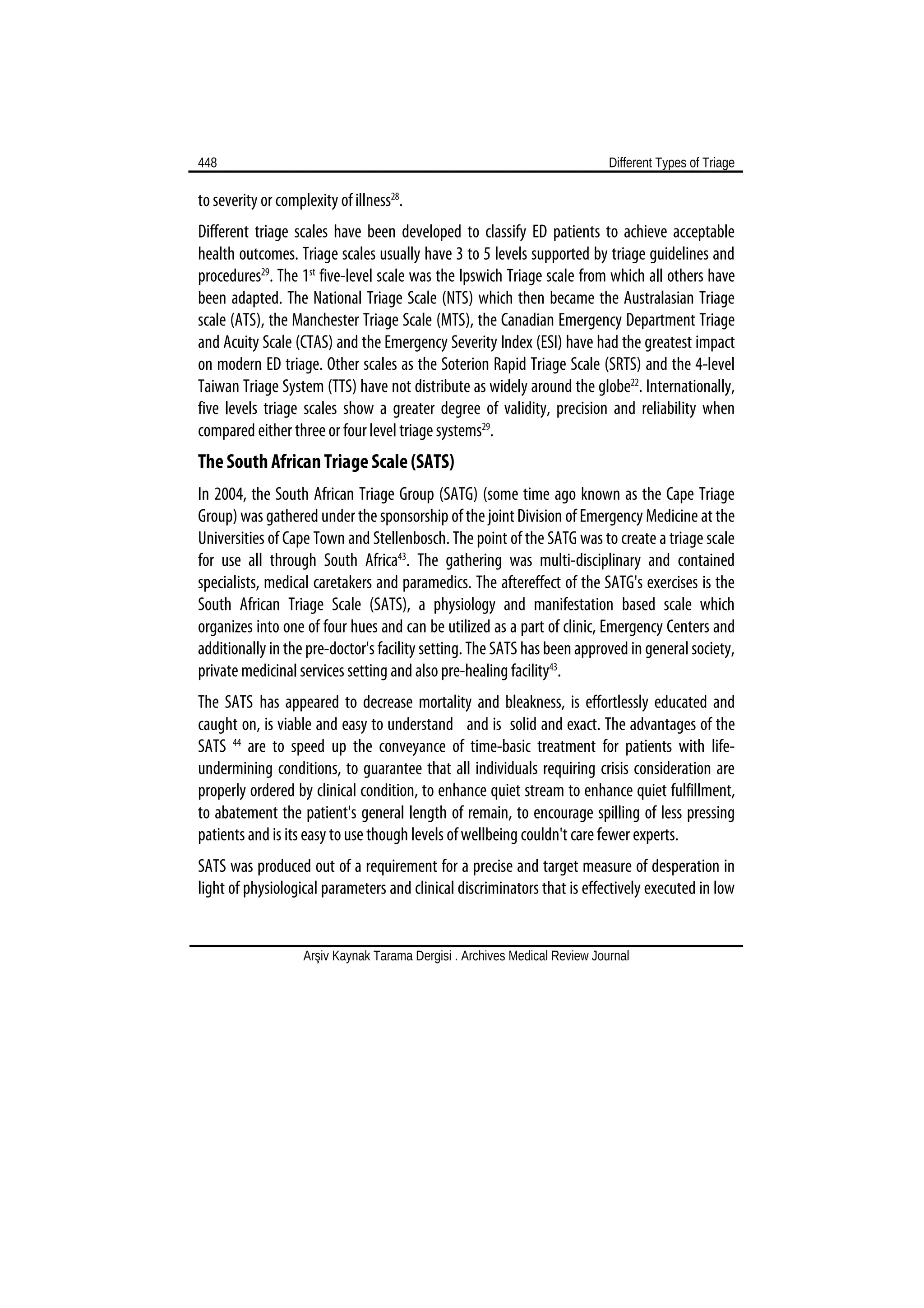 Different types of_triage | PDF