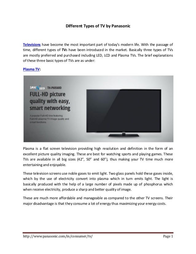 What Are Different Types Of Tv at Lamont Wolfe blog