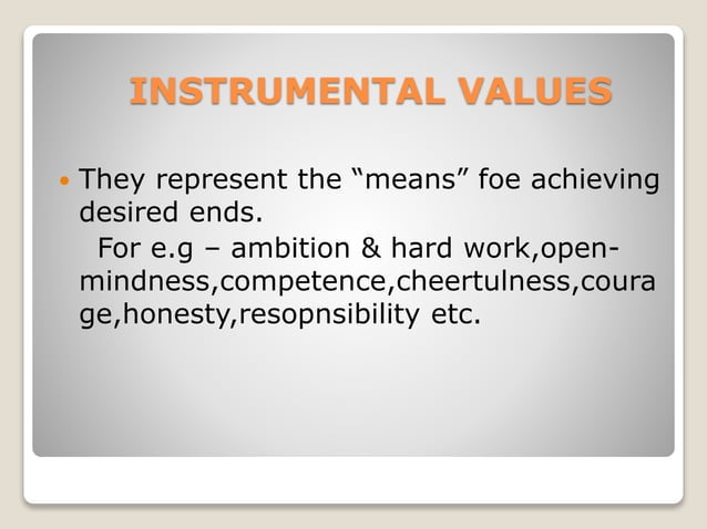Different types of values | PPT