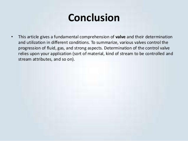 List of 10 types of valves and applications | PPTX