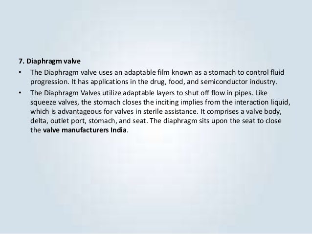 List of 10 types of valves and applications | PPTX