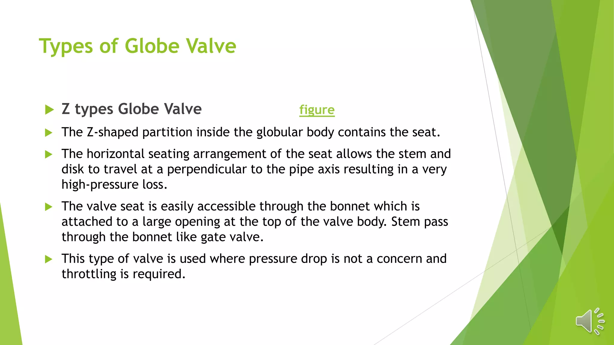 Different types of valves used in piping | PPTX
