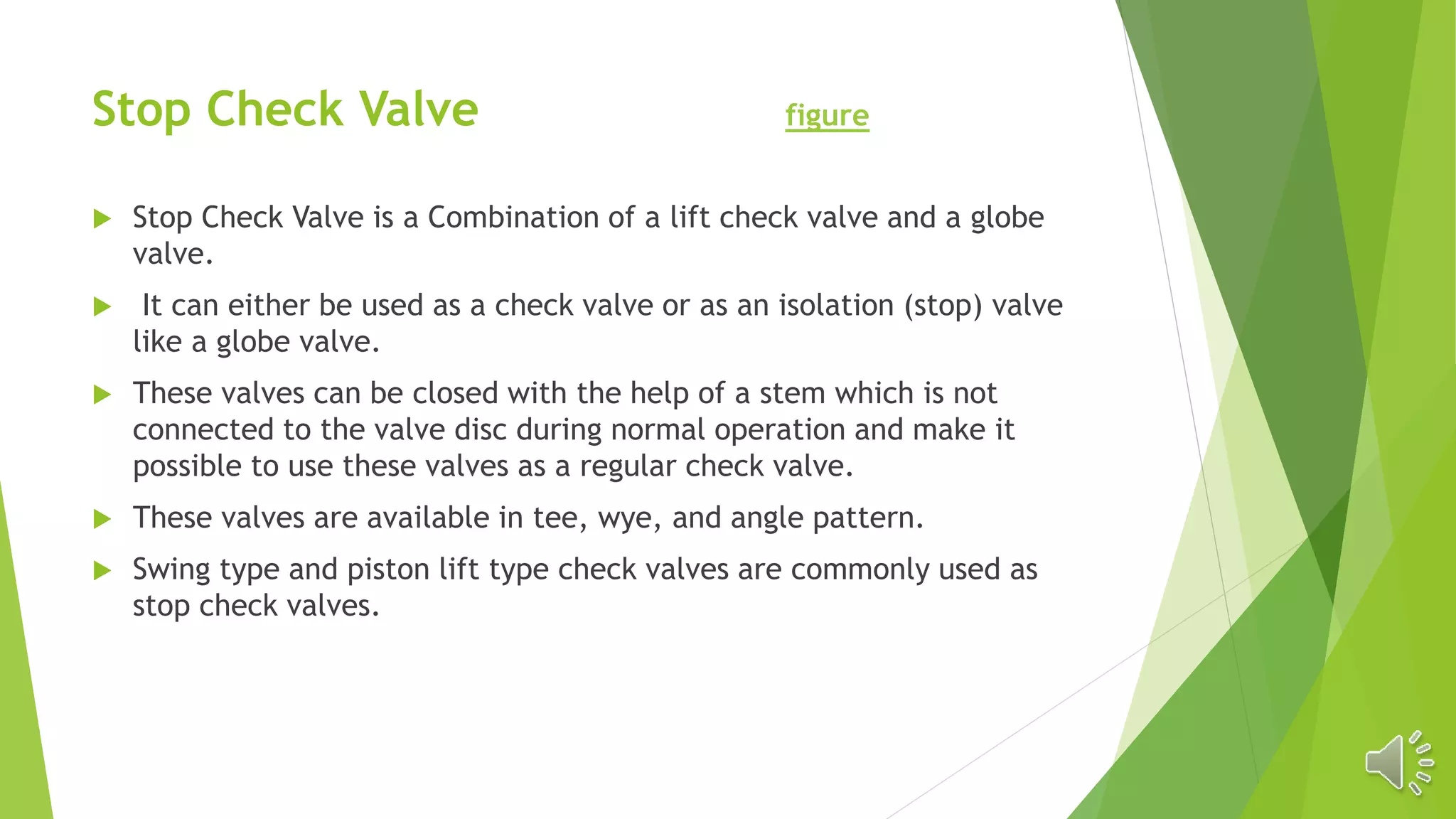 Different types of valves used in piping | PPTX