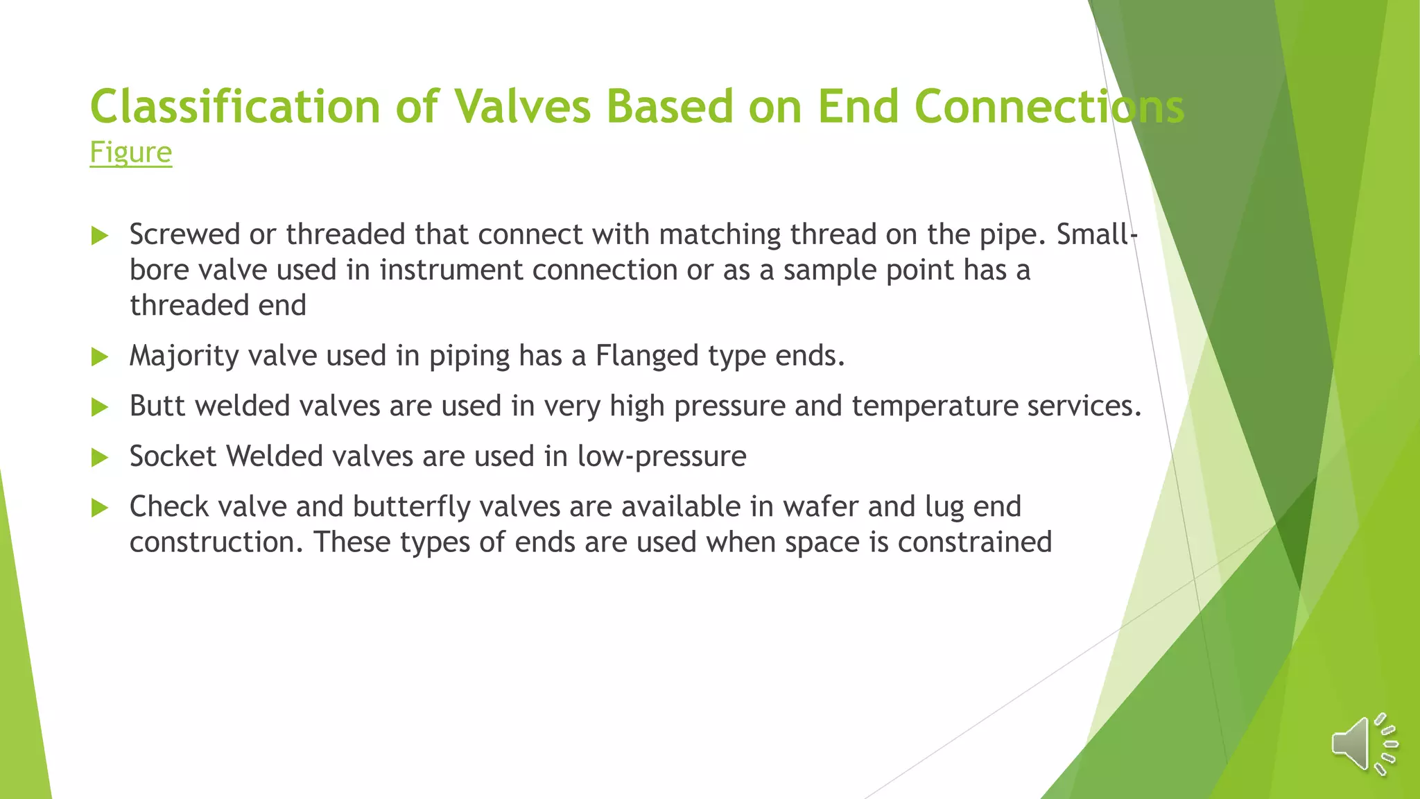Different types of valves used in piping | PPTX