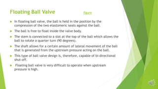 Different types of valves used in piping | PPTX